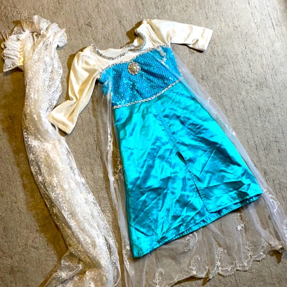 Costumes | Handmade Disney Elsa Frozen Ice Dress Up Costume | Poshmark
